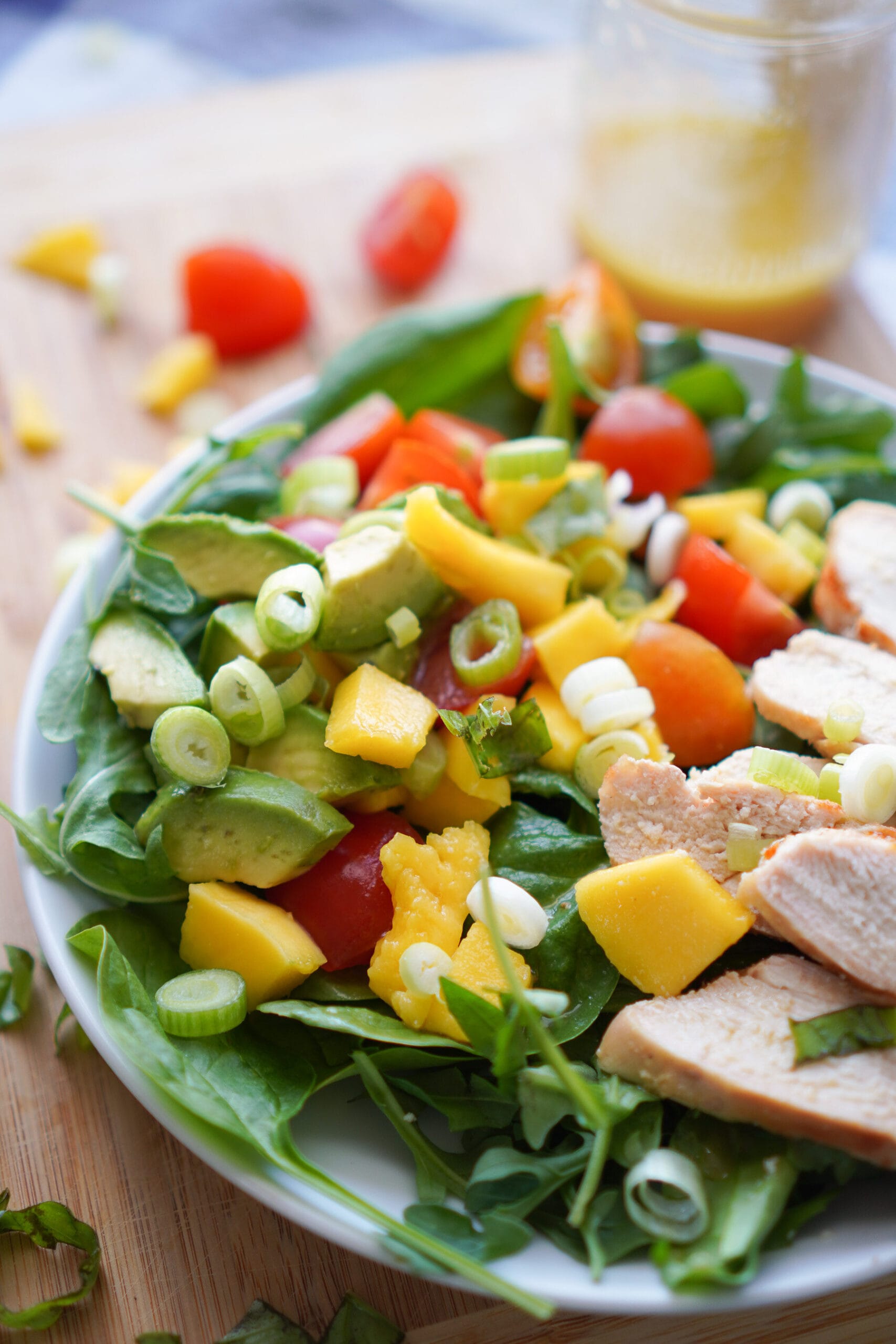 chicken + mango summer salad - Miles Catering